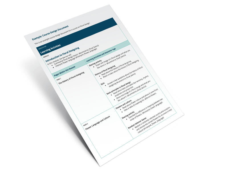 Free Course Outline Template - Plan a Good Online Course